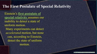 Introduction to Special theory of relativity | PPTX