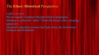 Introduction to Special theory of relativity | PPTX