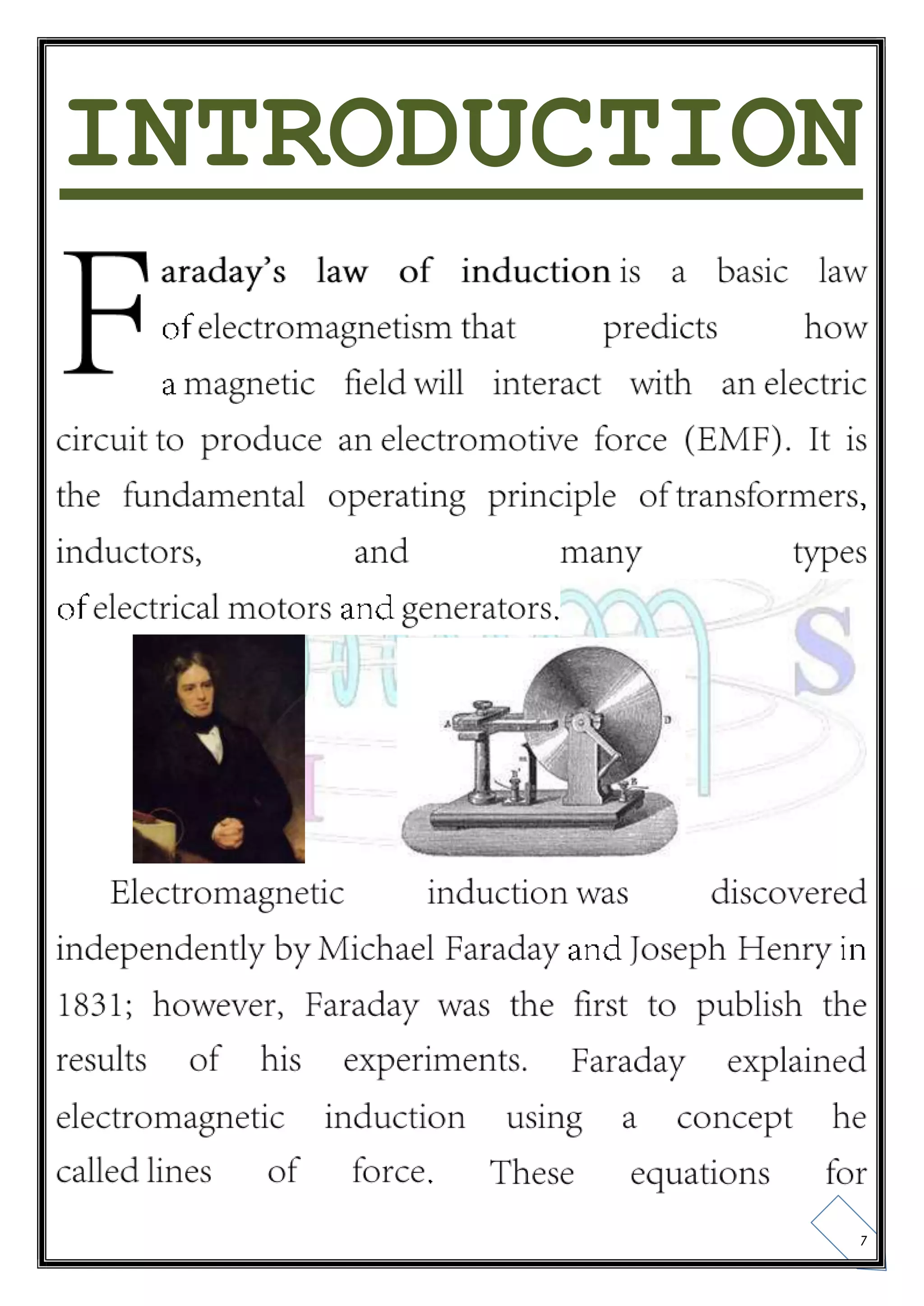 Michael Faraday Electromagnetism