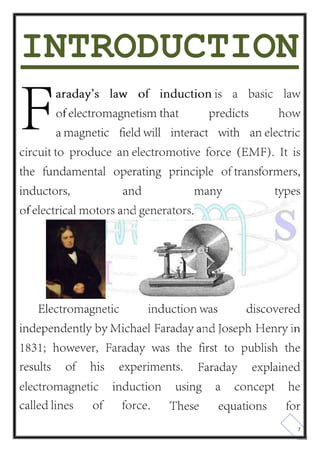 Faradays Law Of Induction Experiment