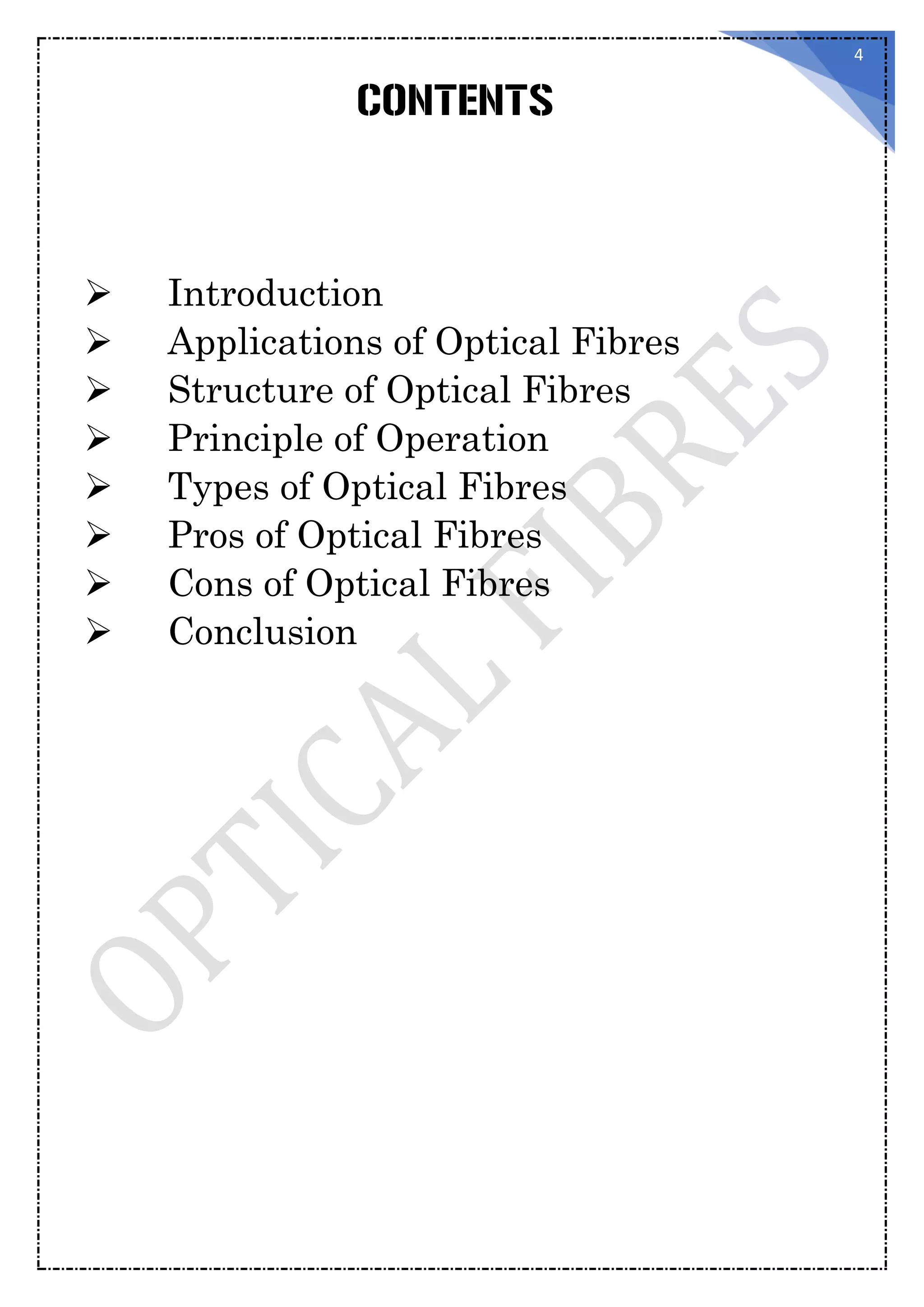 "OPTICAL FIBRES" -Physics Investigatory Project (Class XII) | PDF