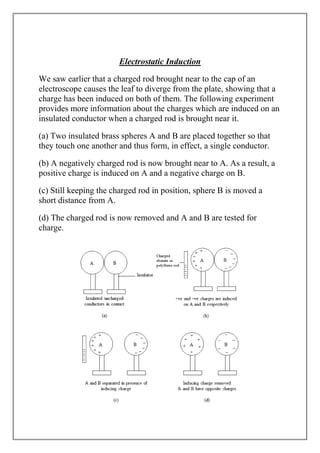 Physics project on frictional electricity | PDF