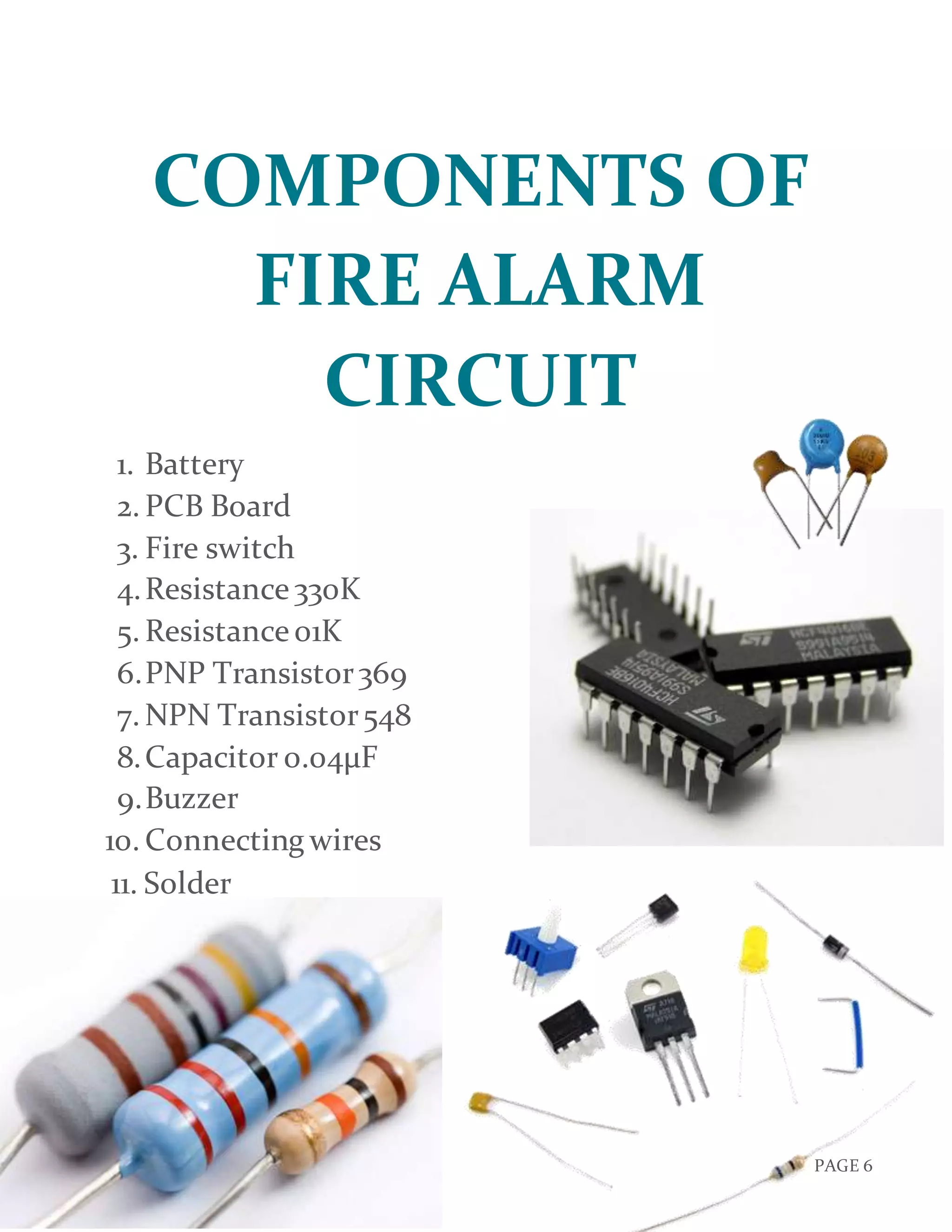 FIRE ALARM PHYSICS PROJECT CBSE CLASS 12 | DOCX