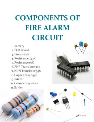 FIRE ALARM PHYSICS PROJECT CBSE CLASS 12 | DOCX