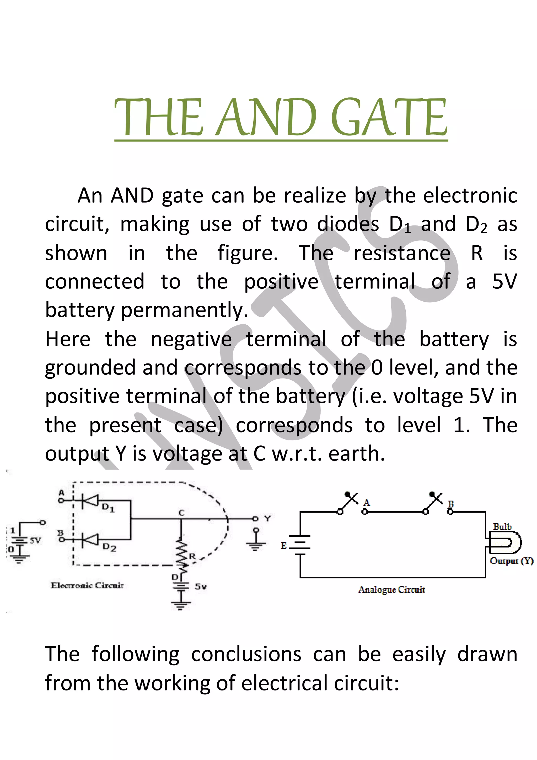 Physics project on logic gate | DOCX