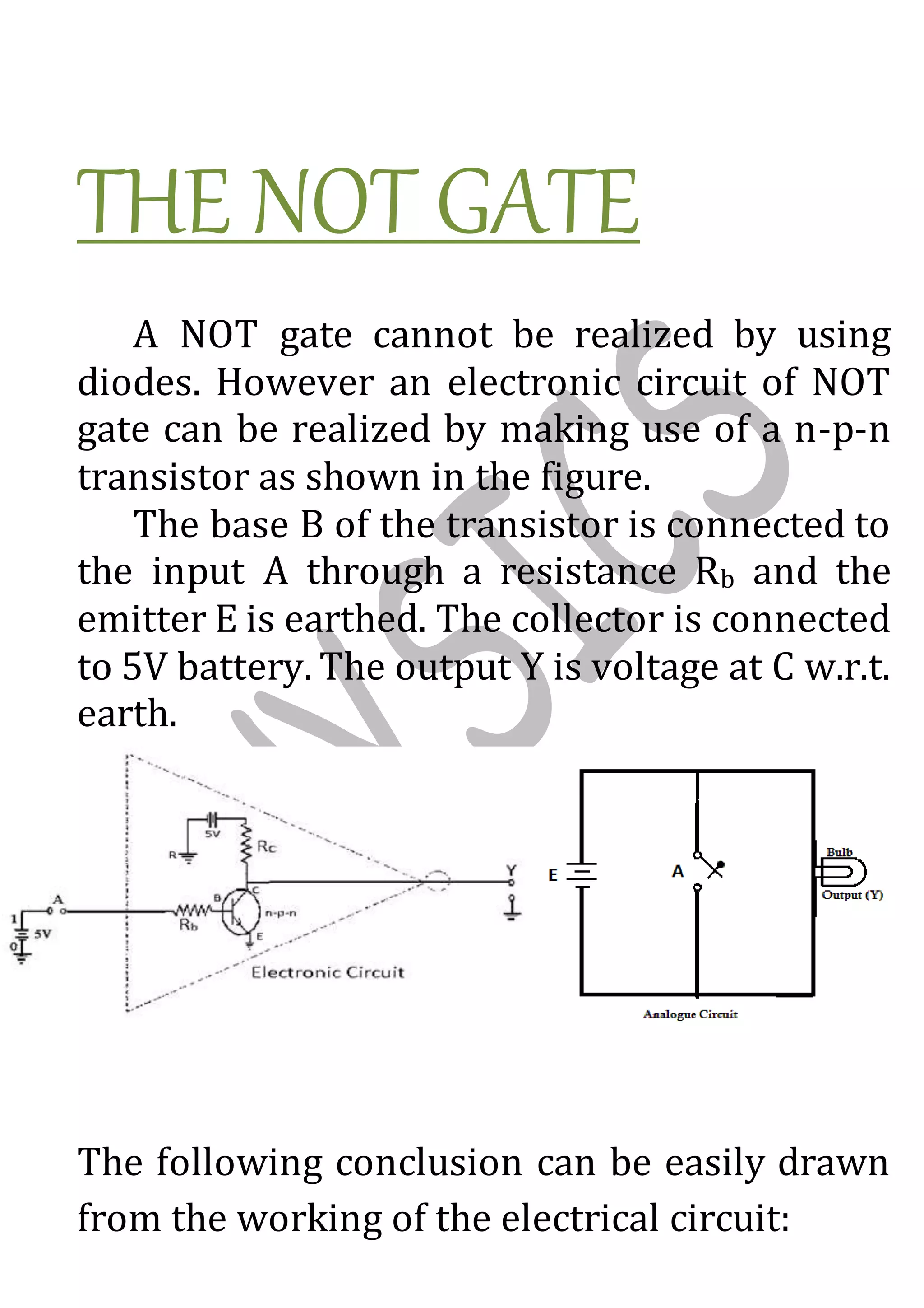 Physics project on logic gate | DOCX