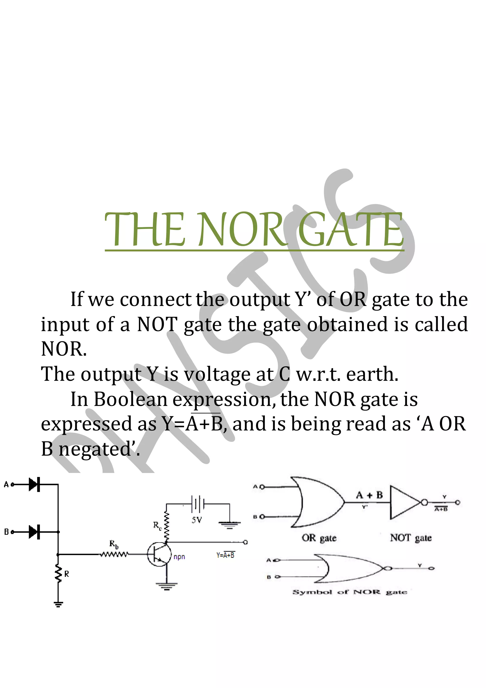 Physics project on logic gate | DOCX