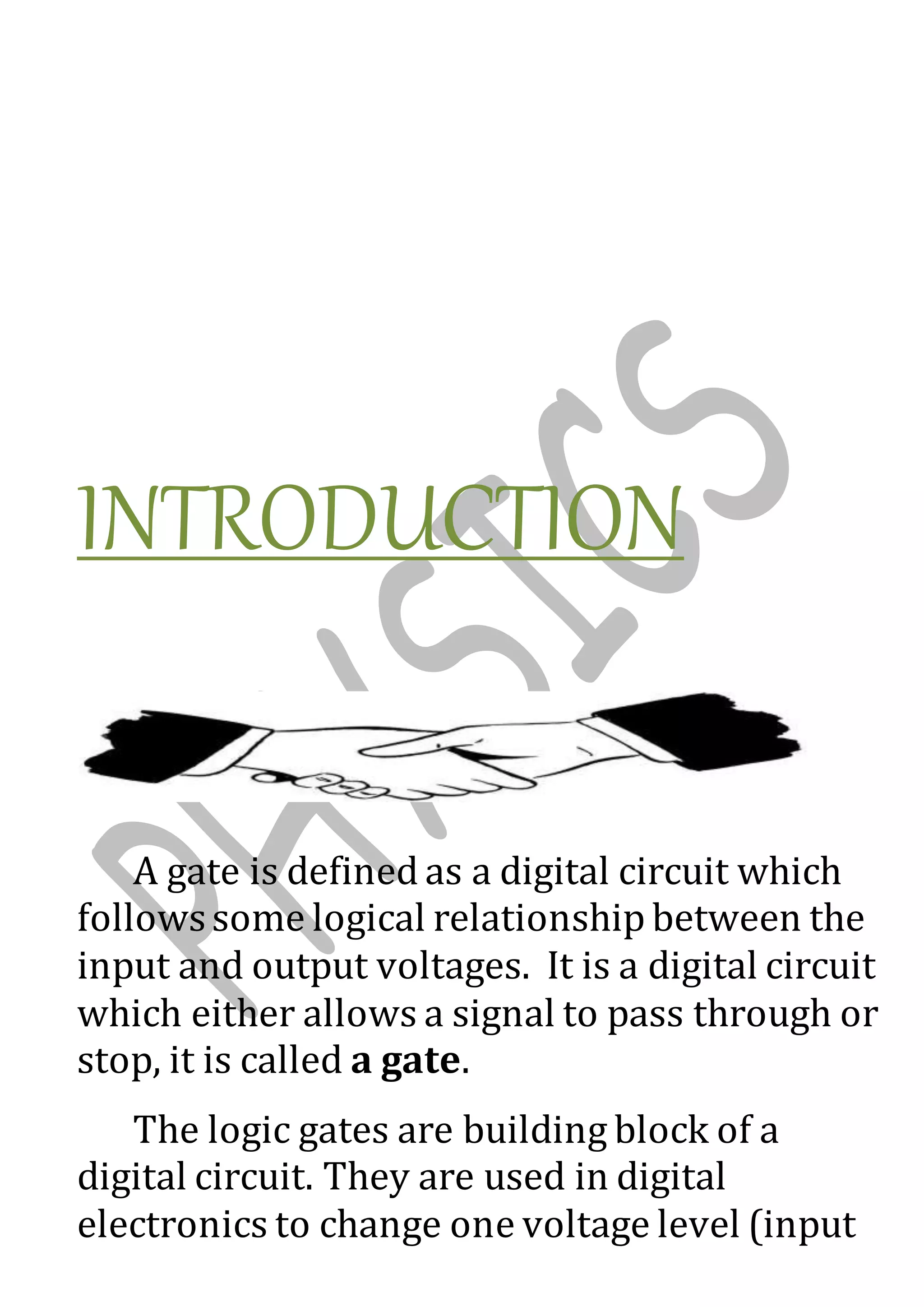 Physics project on logic gate | DOCX