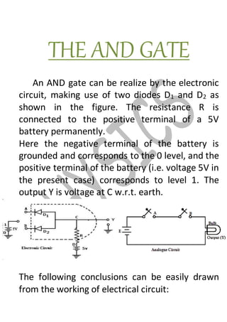 Physics project on logic gate | DOCX