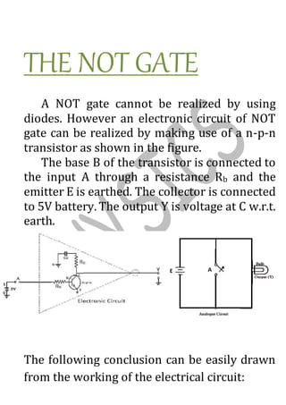 Physics project on logic gate | DOCX