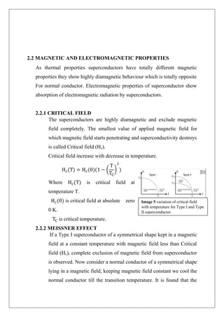 Superconducting material and Meissner effect | PDF