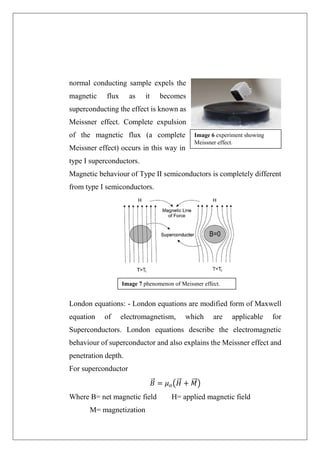 Superconducting material and Meissner effect | PDF