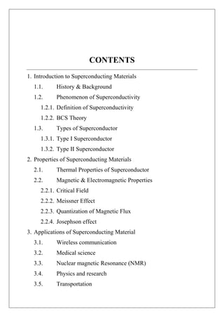 Superconducting material and Meissner effect | PDF