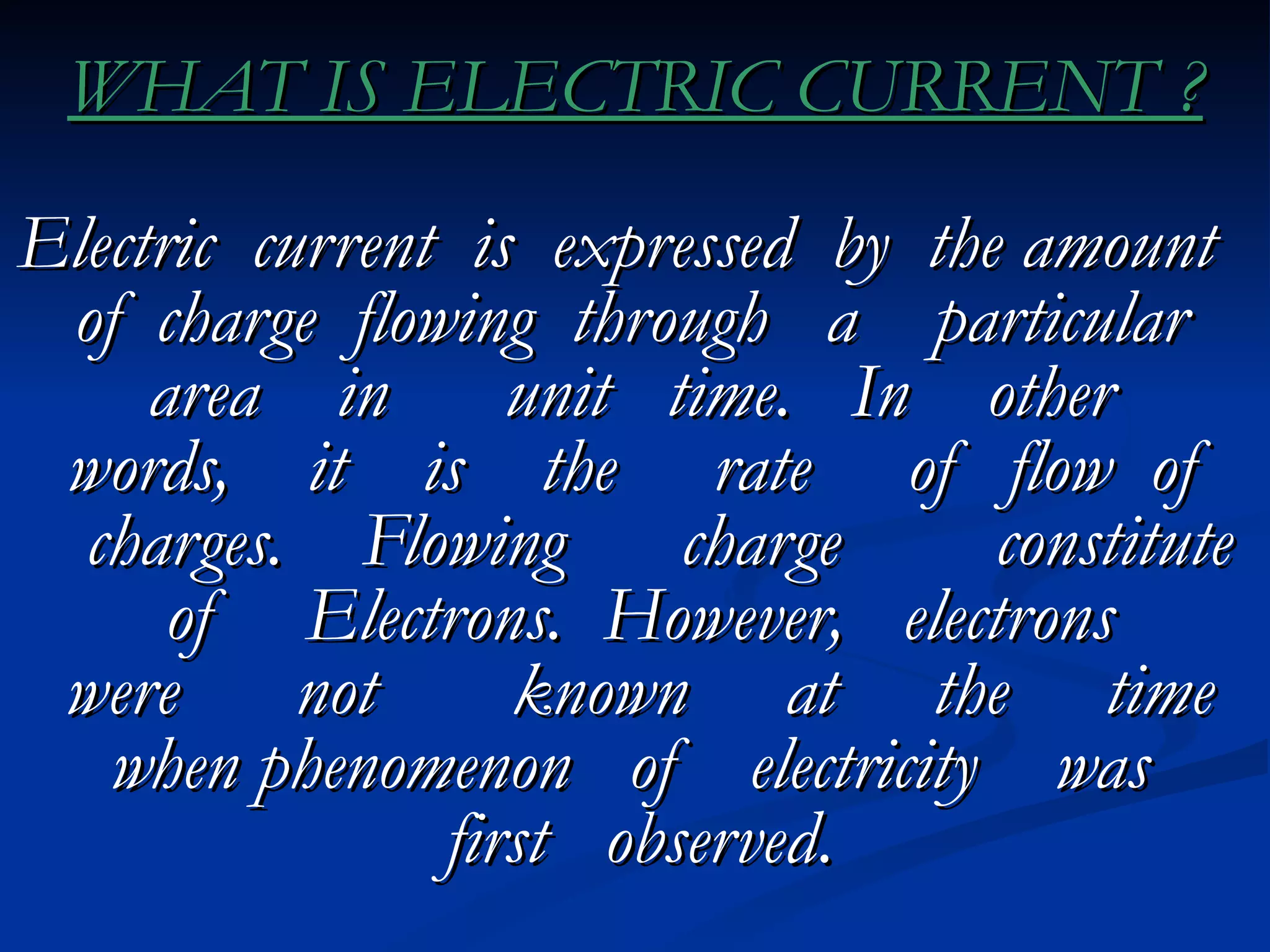electric current | PPT