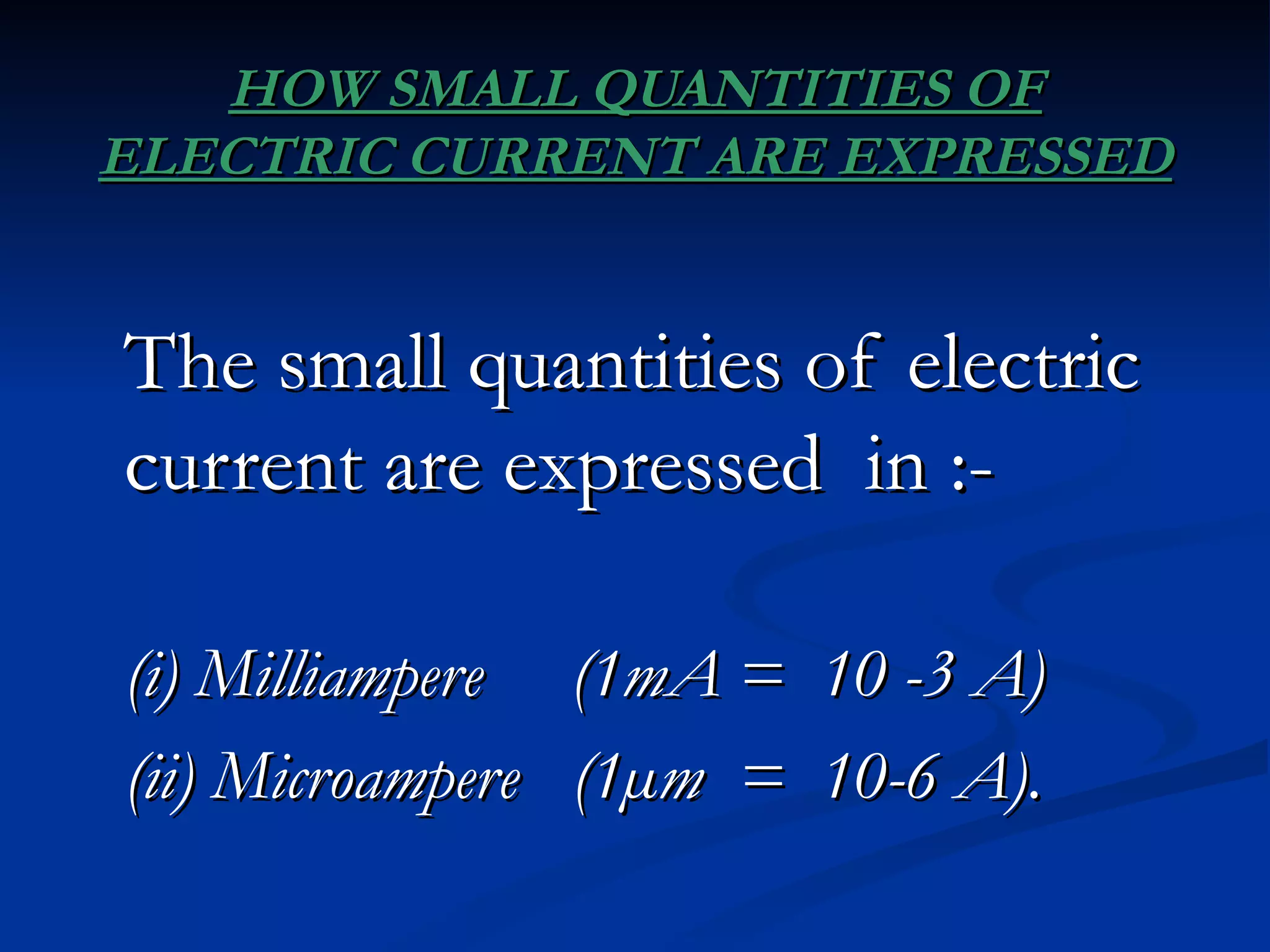 electric current | PPT