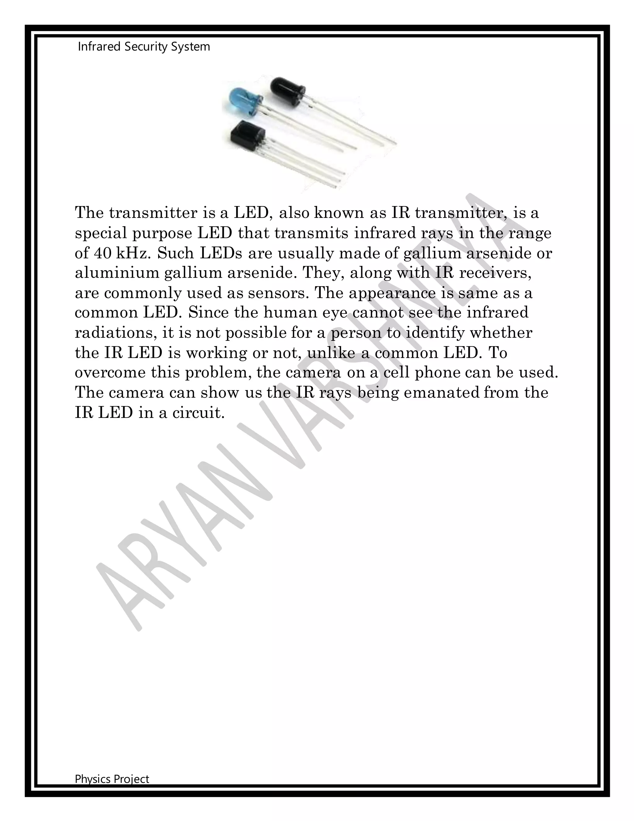 Infrared Security System | PDF