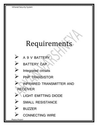 Infrared Security System | PDF