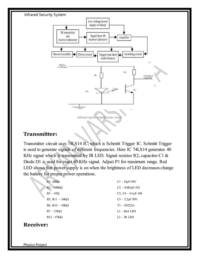 Infrared Security System | PDF