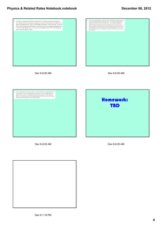 Physics & related rates notes | PDF
