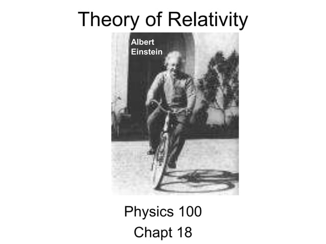 Physics relativity | PPT