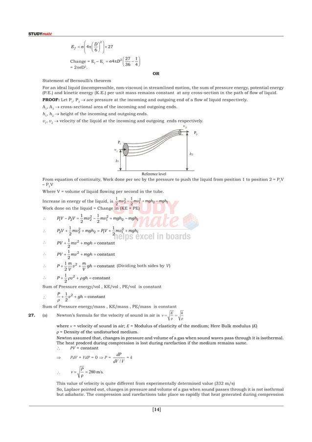 Physics Sample Paper Class 11 - Studymate | PDF