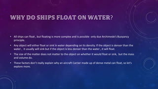 ROLE OF DENSITY IN SHIPS AND AIRCRAFT INDUSTRIES | PPTX | Aviation ...