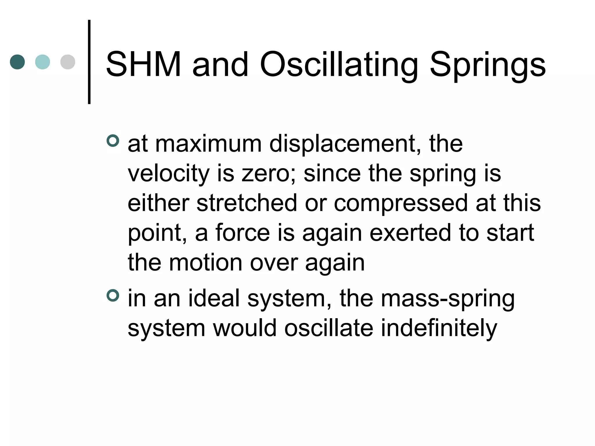 simple harmonic motion | PPT | Physics | Science