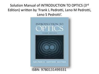 Solution Manuals of Physics Textbooks | PPTX