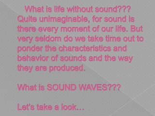 Sound Waves BSU-ARASOF | PPT | Free Download