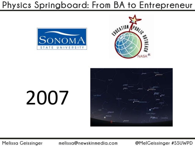 Physics Springboard: From BA to Entrepreneur | PPTX