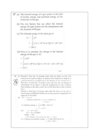 Physics stpm term 1 module 1 marking scheme_kelantan2016 | PDF