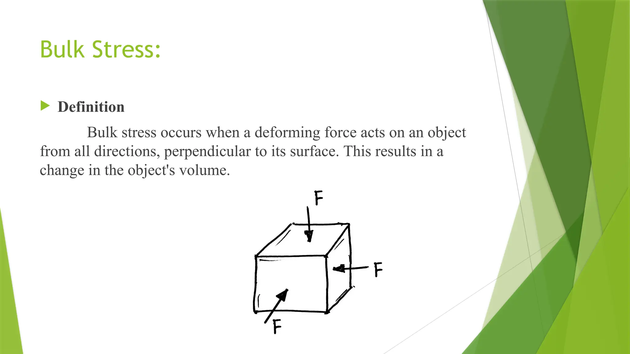Elasticity Stress - definetion with diagram | PPTX