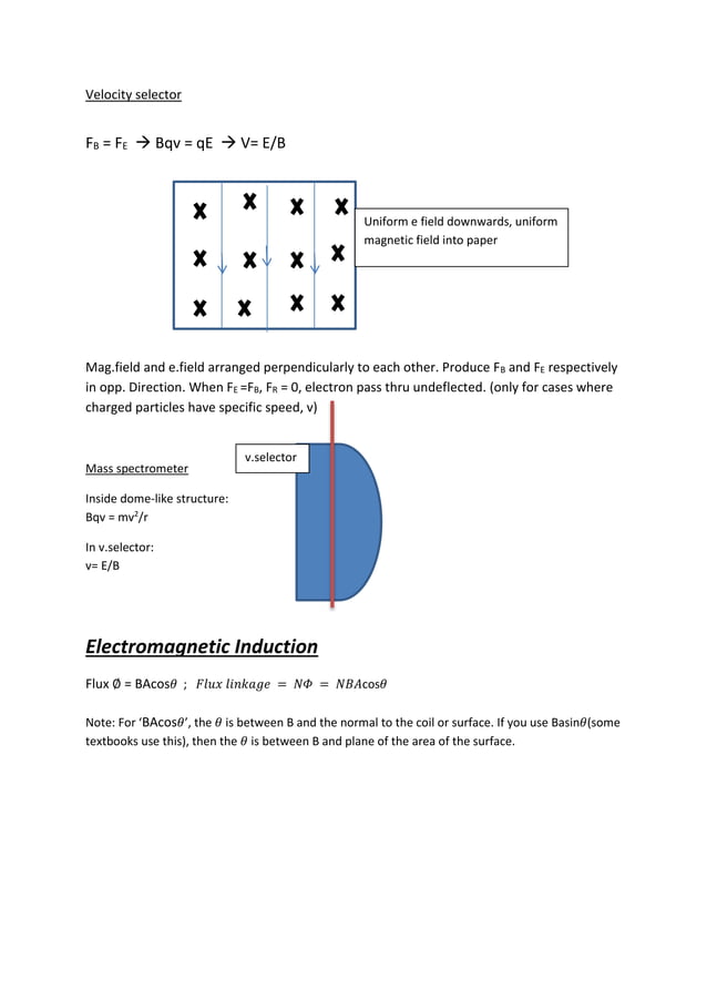 JC H2 Physics Summary(Laser, Semiconductor, Electromagnetism ...
