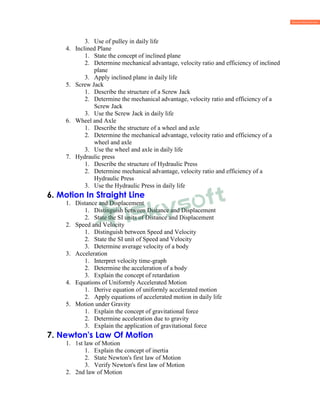 Physics syllabus copy | PDF