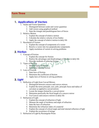 Physics syllabus copy | PDF