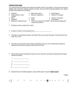 Physics test study guide | PDF