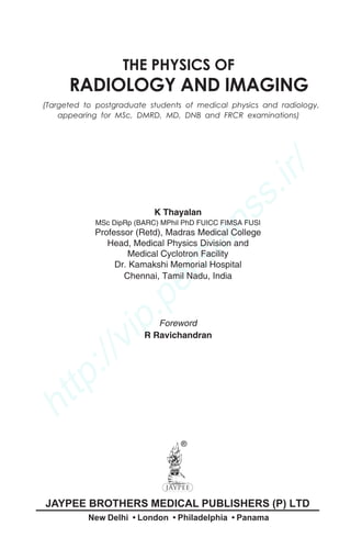 Physics Thalyan radiology and imaging books | PDF