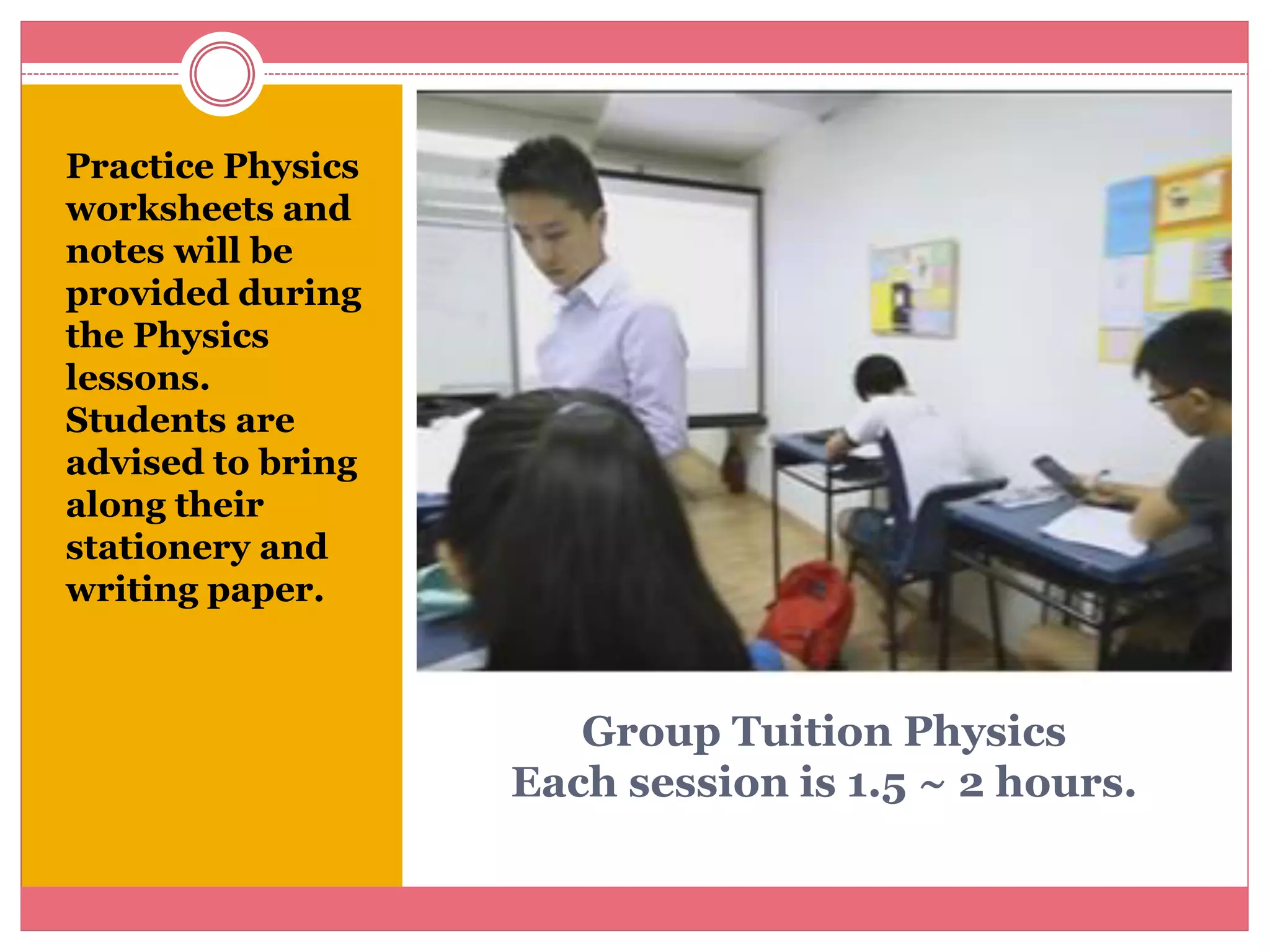 Physics Tuition Singapore | PPT