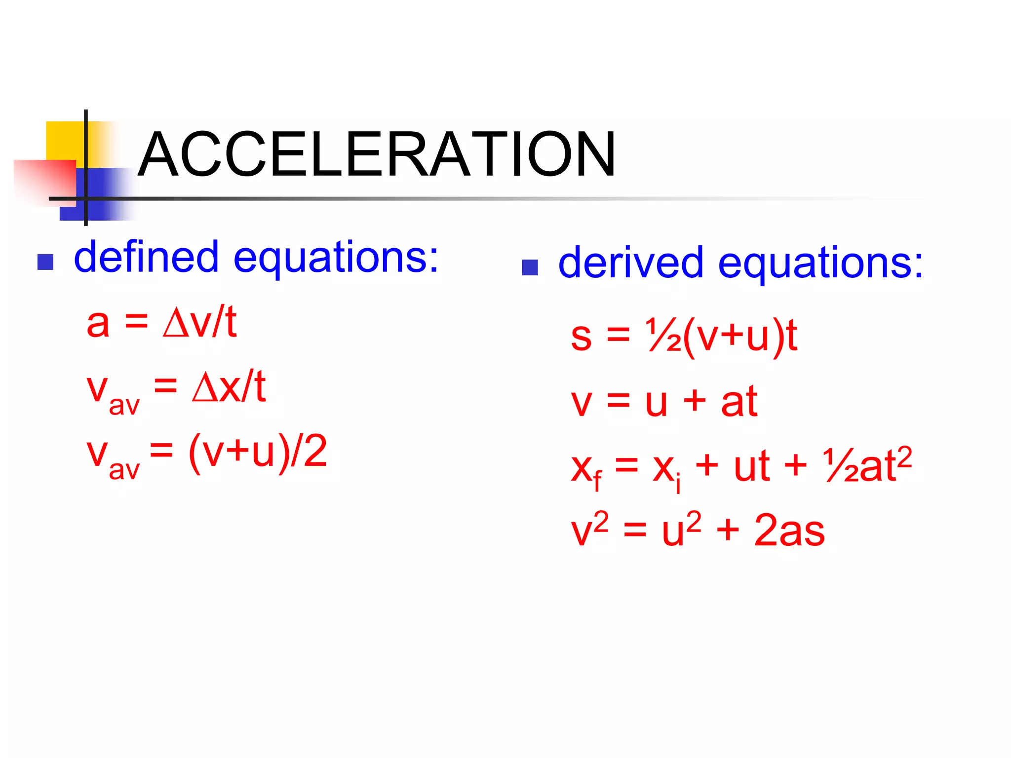 Physics unit 1 kinematics.ppt