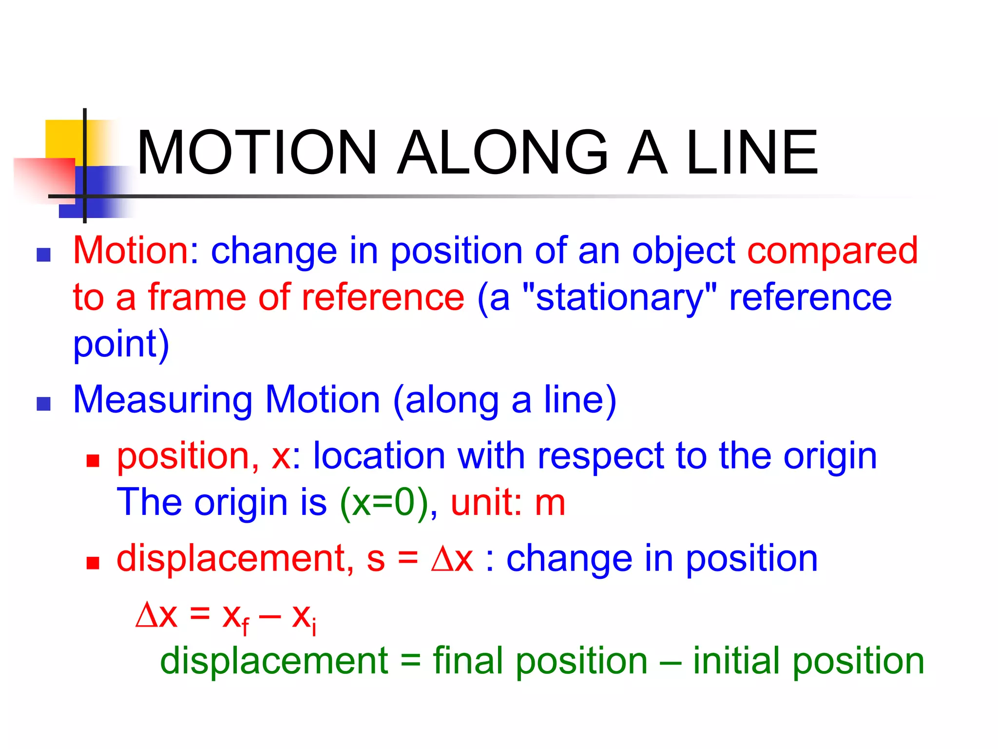 Physics Unit 1 Kinematicsppt Physics Science