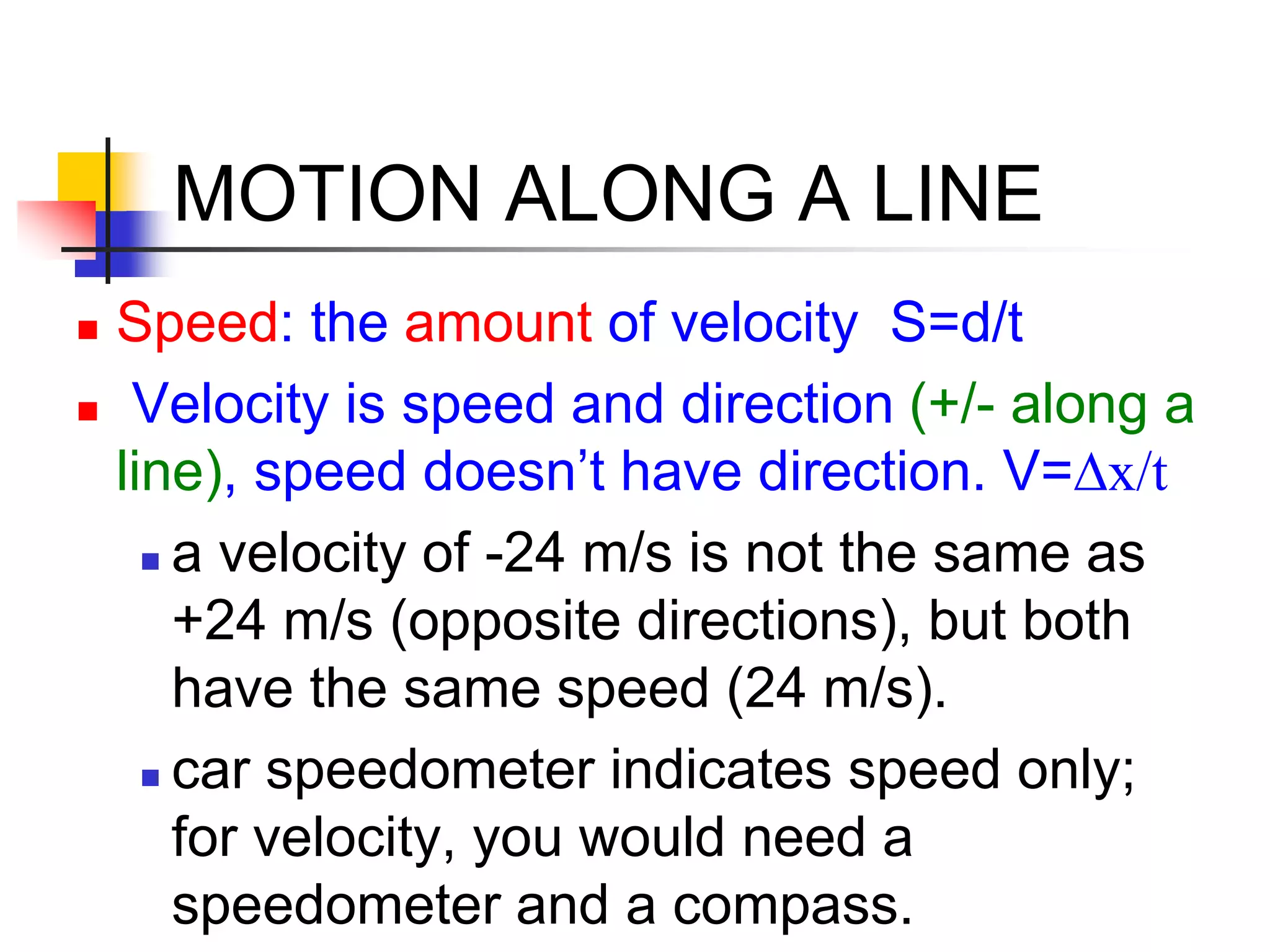 Physics unit 1 kinematics.ppt