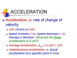 Physics unit 1 kinematics.ppt