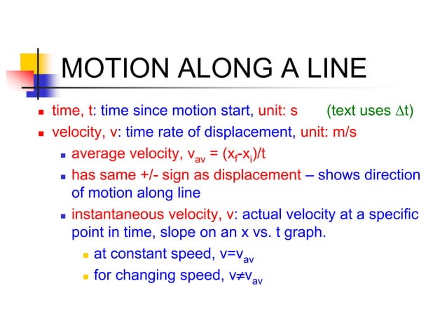 Physics unit 1 kinematics.ppt | Physics | Science
