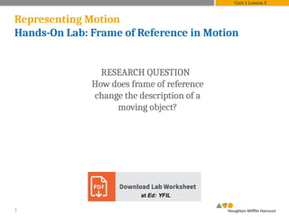Physics_Unit1_Lesson2.Modeling motion ppt | PPTX