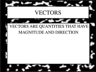Physics Vectors Slides for High School Chmistry | PDF