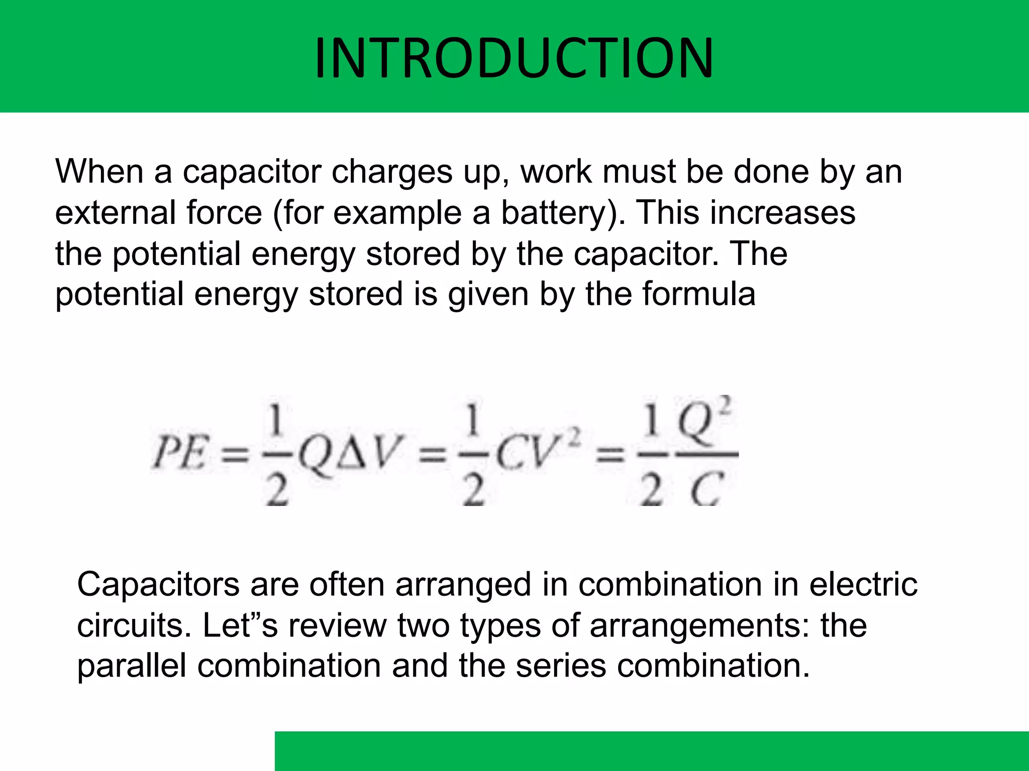 Physics w12 l24-combination of capacitors | PPTX