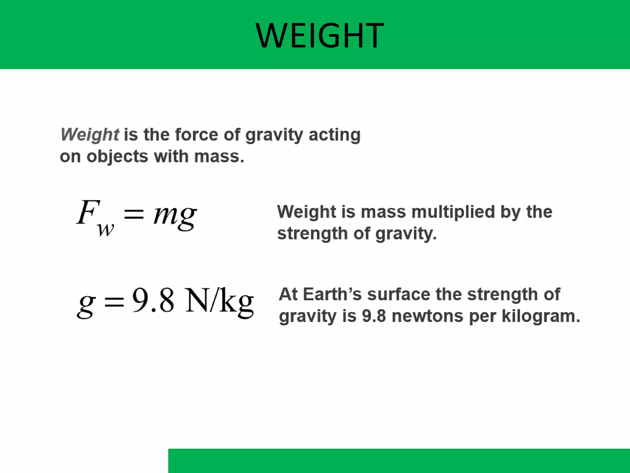 Physics weight w12-l24 | PPTX