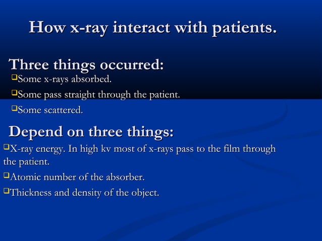 Physics(x rays) | PPT