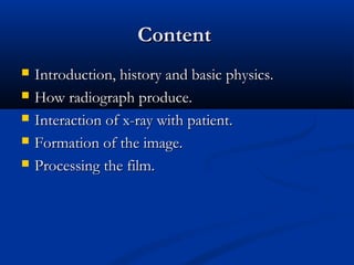 Physics(x rays) | PPT
