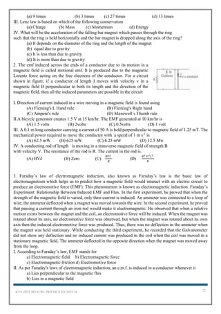 PHYSICS XII SSM 2025-26.pdf for class 12th | PDF